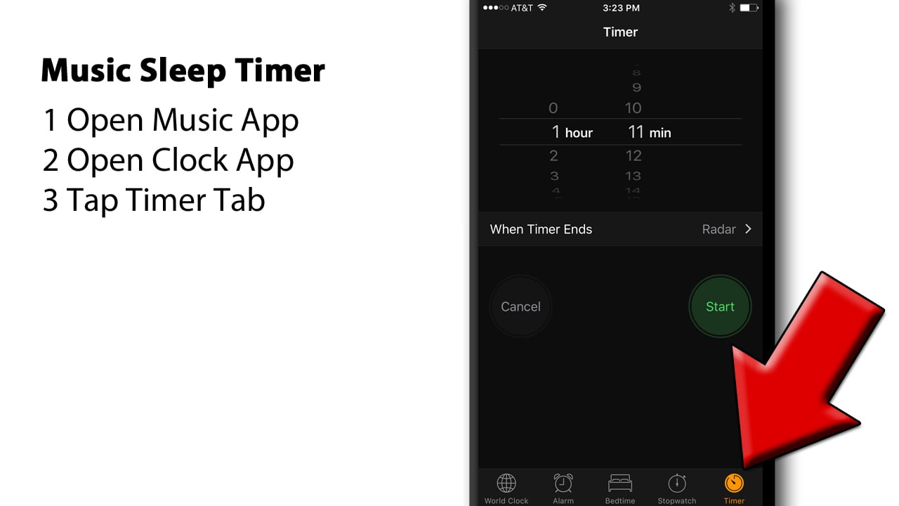 iPhone/iPad Music Sleep Timer