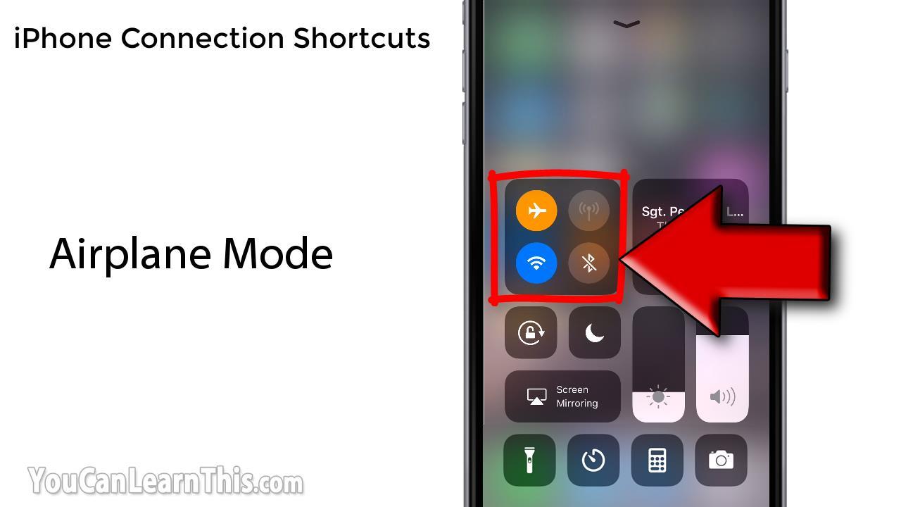iPhone Connection Shortcuts